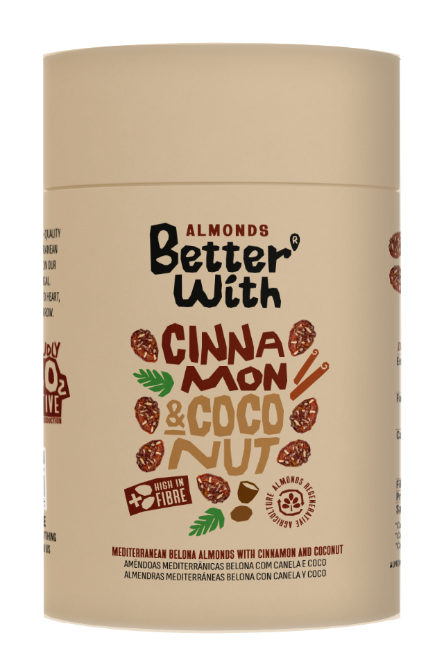 Tubes 140g - Almonds Better With Cinnamon and Coconut – Better With Almonds