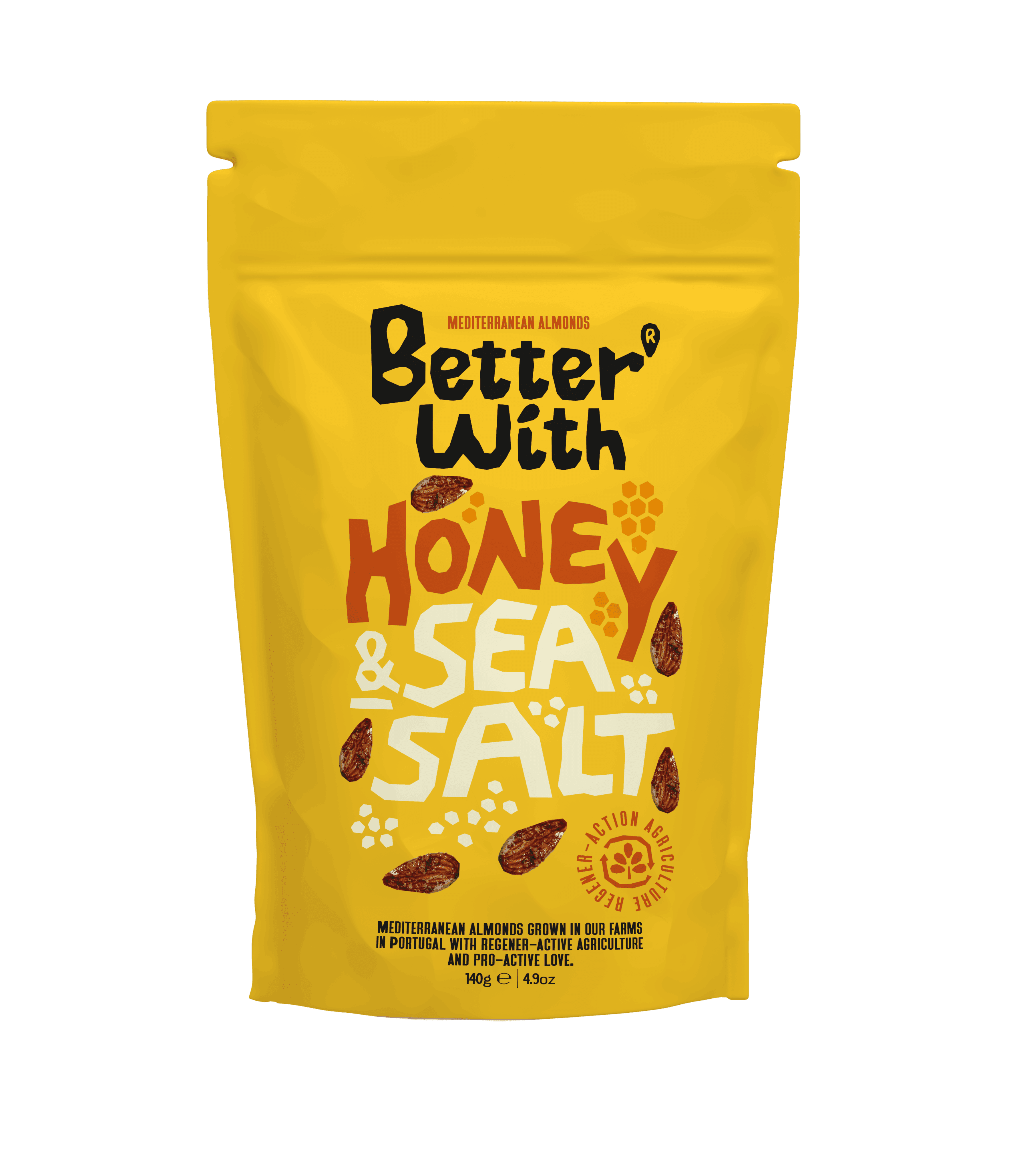 Almonds Better With Honey and Sea Salt - 140g – Better With Almonds