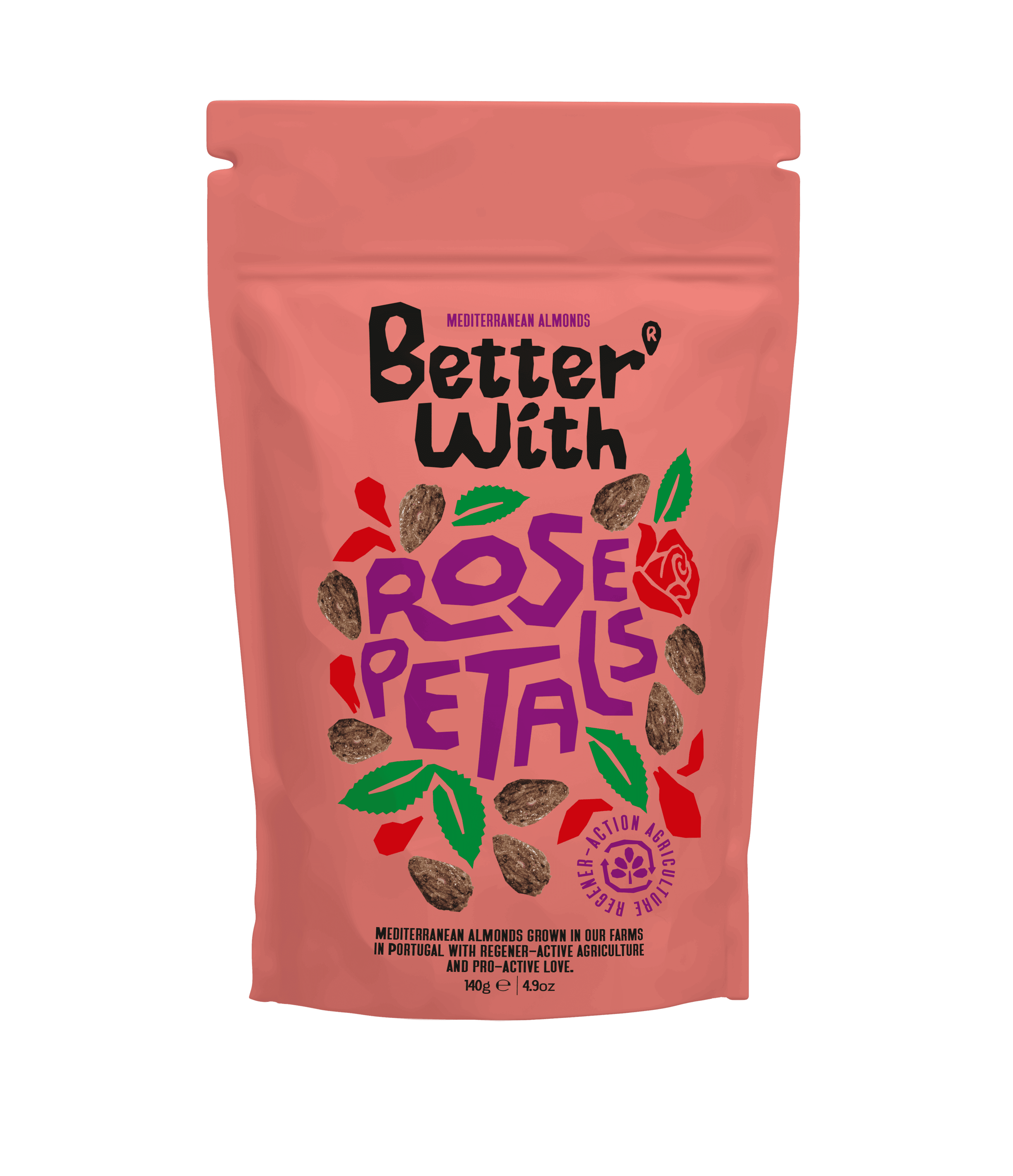 Almonds Better With Rose Petals - 140g – Better With Almonds